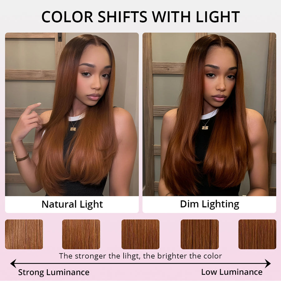 Honeyed Bliss Color Wigs M Hairline 13x6 Lace Front Wigs 100% Human Ha