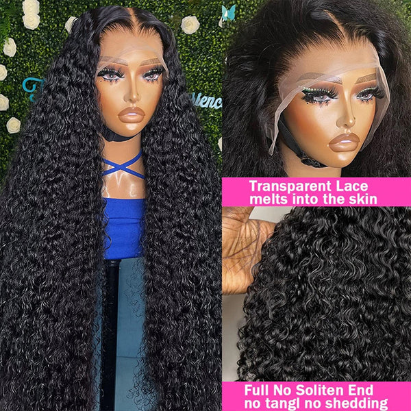 Water Wave Lace Front Wig 100% Human Hair Wigs Natural Hairline For Wo